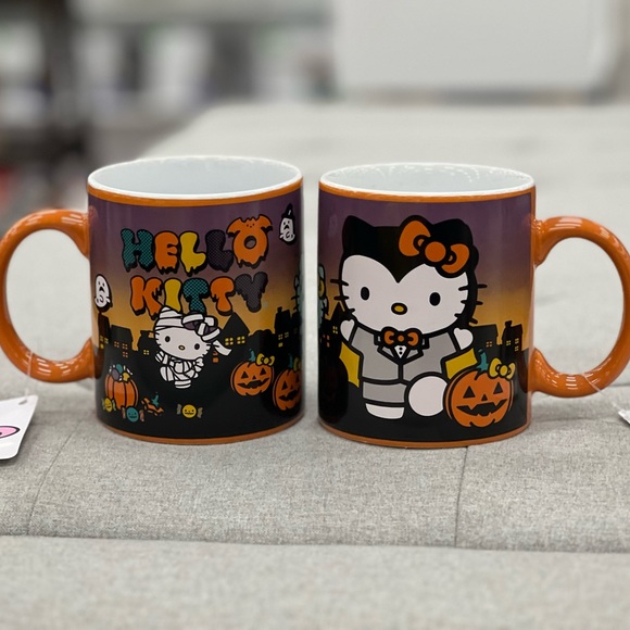 Hello Kitty | Other | Hello Kitty Halloween Mugs Set Of 2 Double Side ...